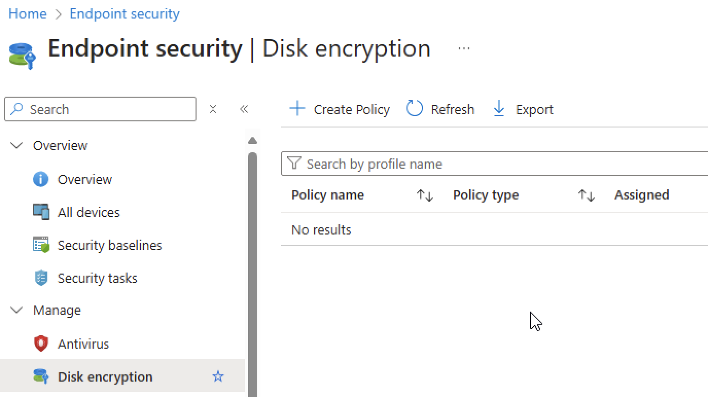 Configuring Bitlocker With Intune