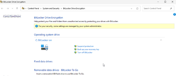Configuring Bitlocker with Intune
