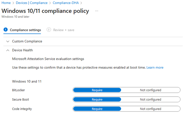 Configuring Bitlocker with Intune
